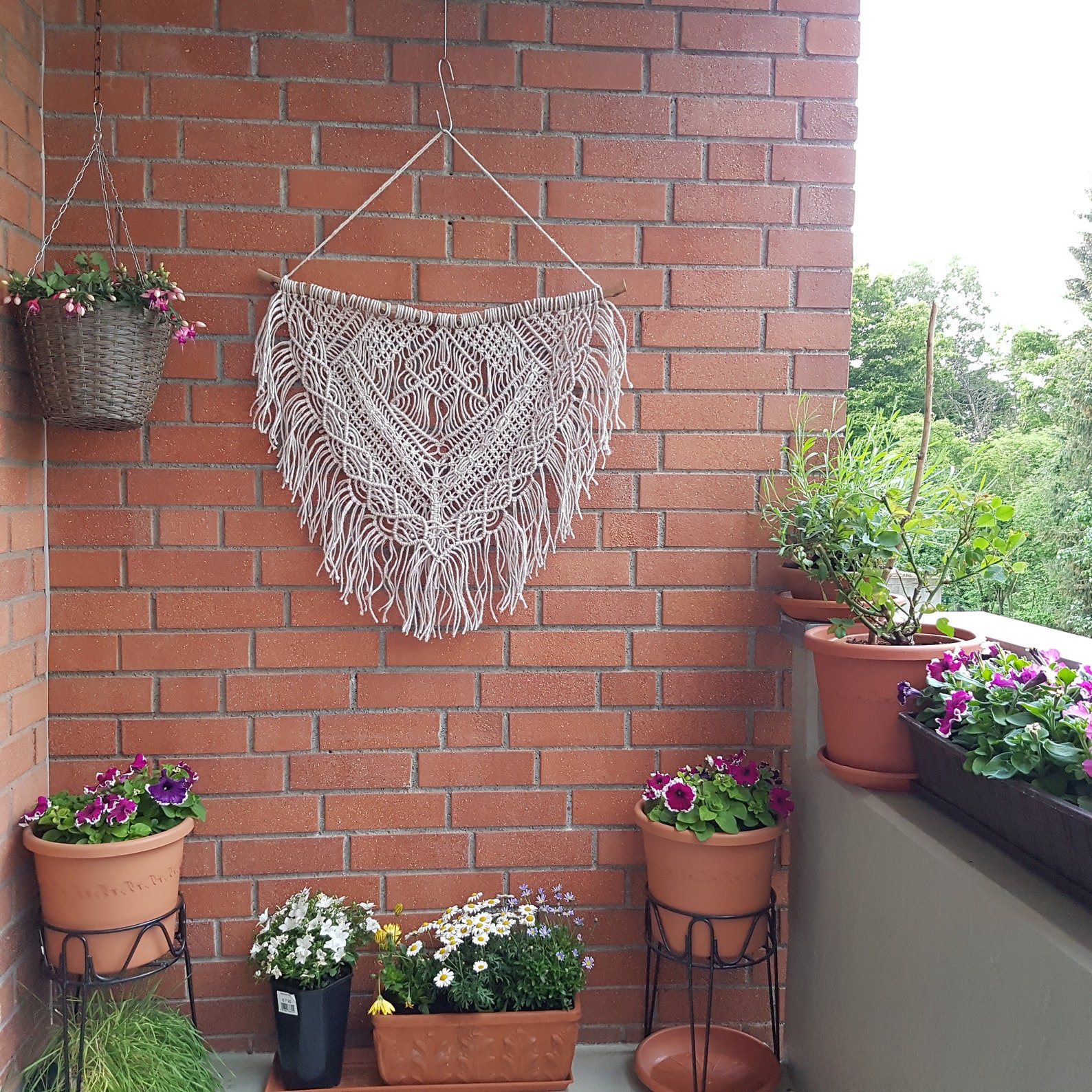 Jute Macrame Wall Hanging Boho Wood Macrame Wall Tapestry - Etsy