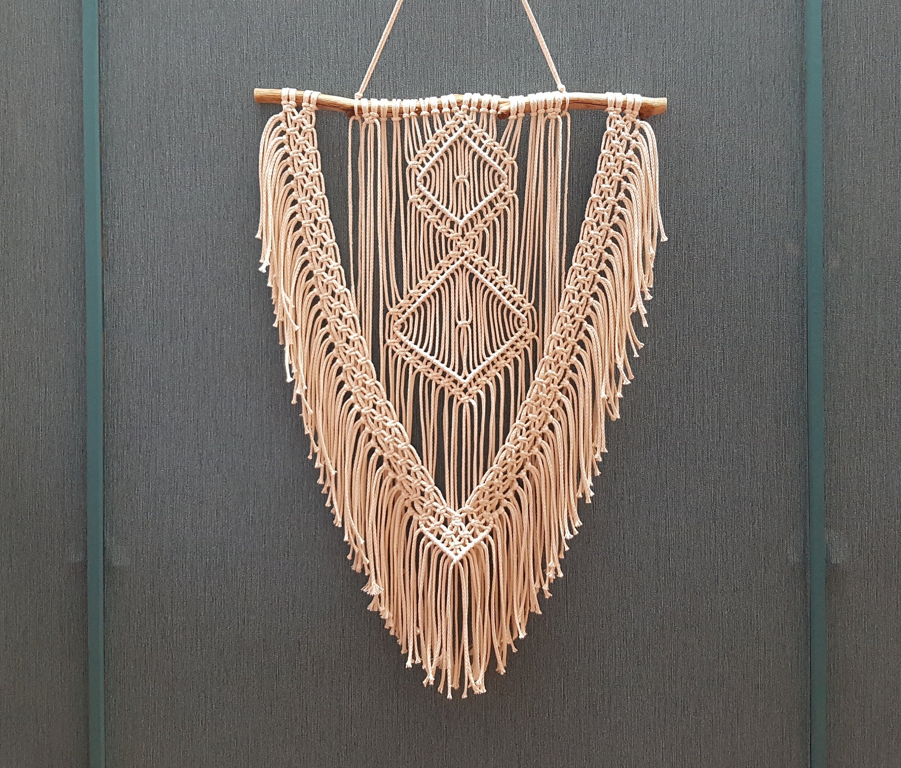 Makramee Wandbehang Boho Makramee Wandteppich Makramee Wand - Etsy.de