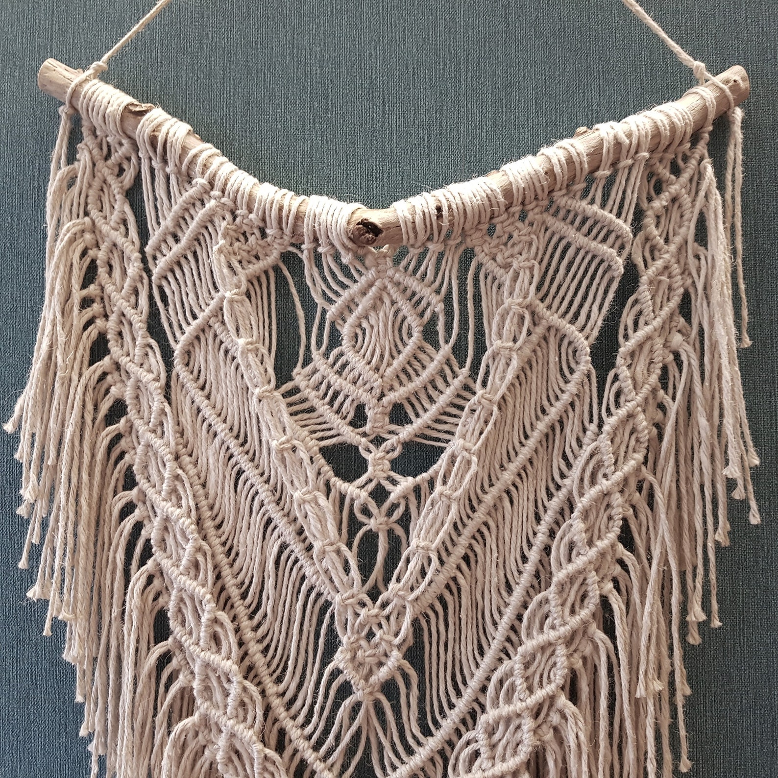 Jute Macrame Wall Hanging Farmhouse Wall Decor | Etsy