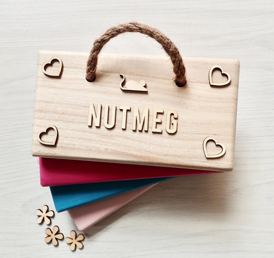 Personalised Cat Name Sign Pet Plaque Wooden Cat Sign With Name Custom ...