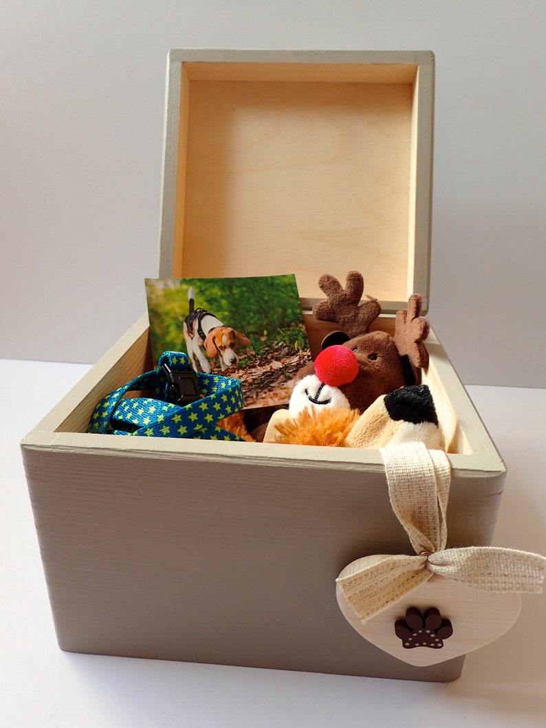 Personalised Dog Memory Box Rustic Pet Keepsake Box Wooden | Etsy
