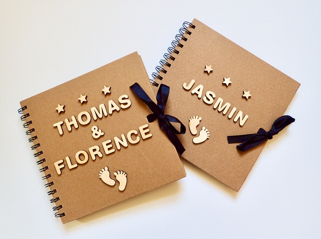 Personalised Baby Memory Book Baby Scrapbook Family Adventure Memories ...