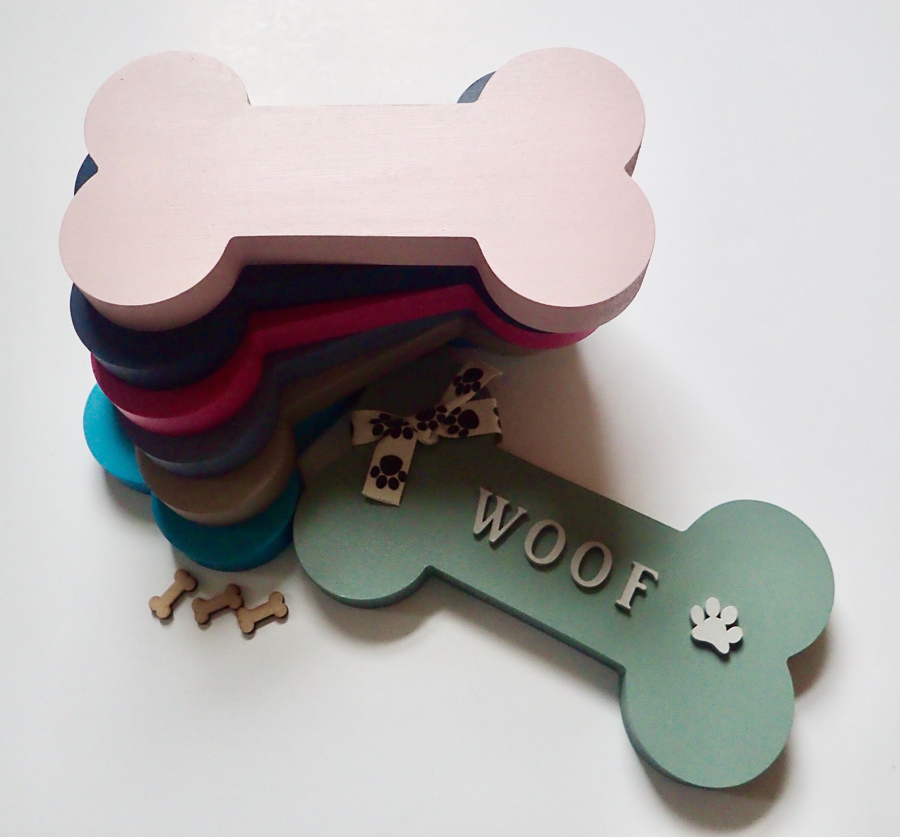 Dog Bone Shaped Woof Decoration Pet Home Decor Free - Etsy UK