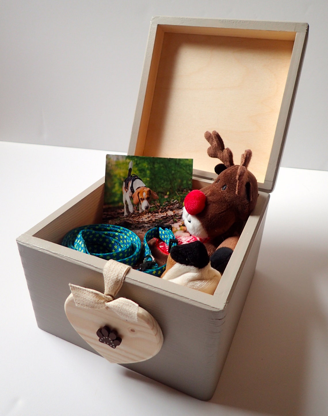 Personalised Dog Memory Box Rustic Pet Keepsake Box Wooden | Etsy