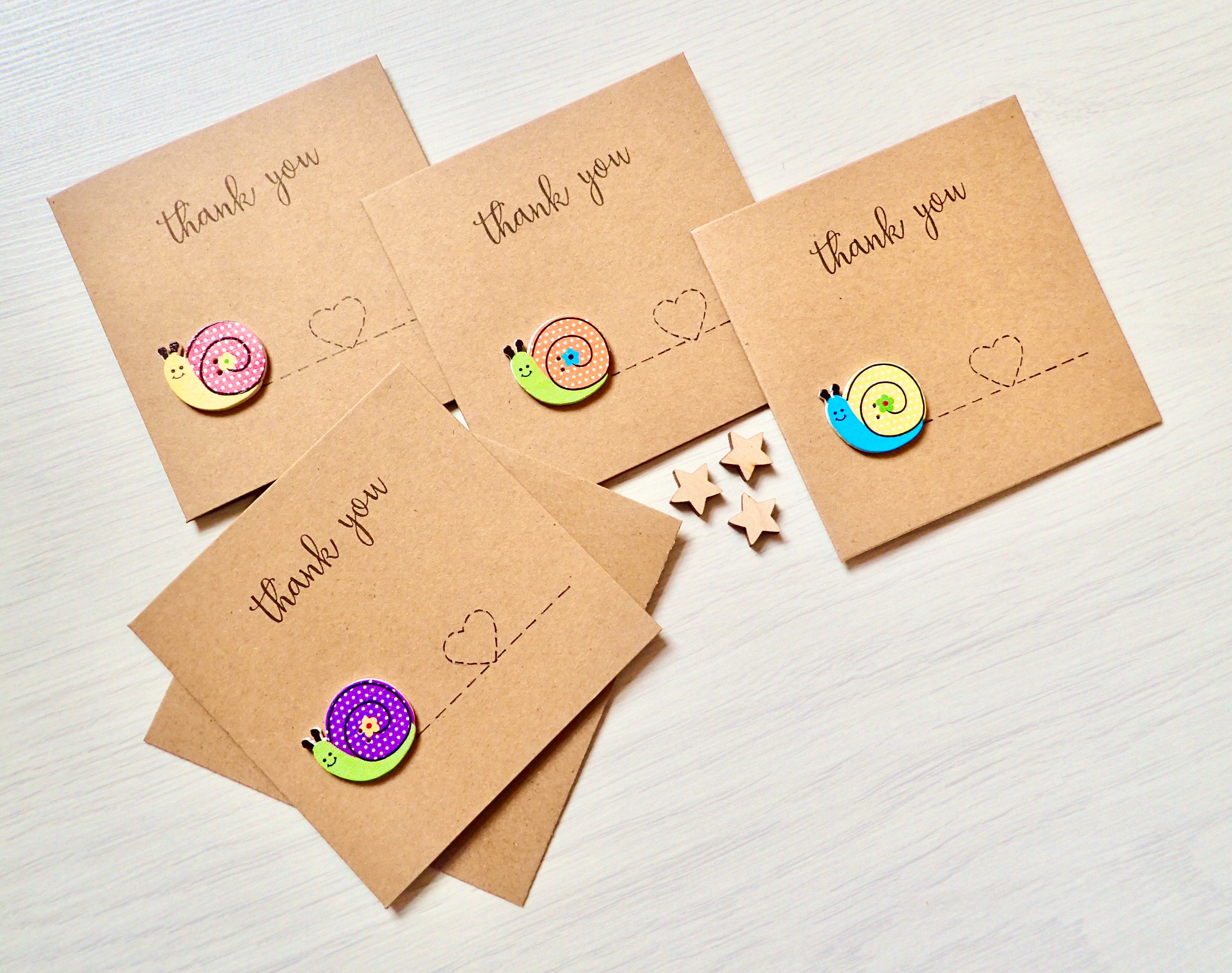 Homemade Thank You Cards For Kids