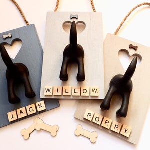 Personalised Dog Lead and Collar Hook Fun Dogs Bottom Lead or Coat ...