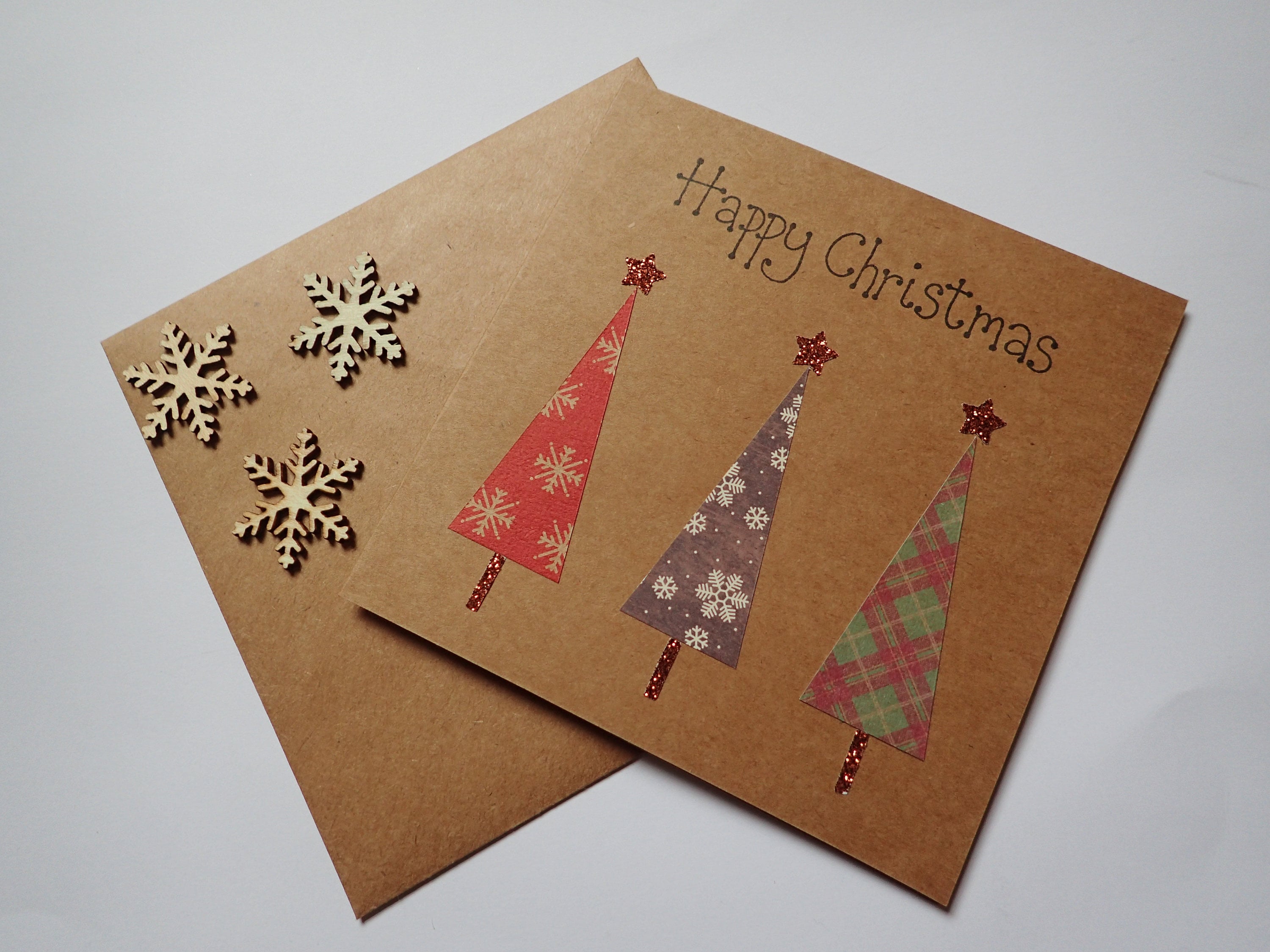 Handmade Christmas Card Festive Christmas Tree Card | Etsy