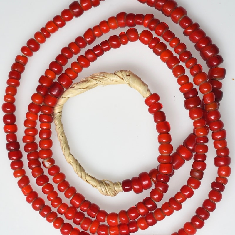 Vintage Red Trade Beads - Etsy