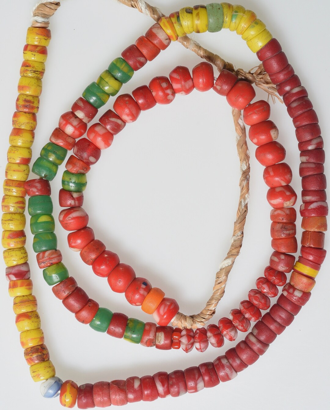 25 Inch Strand of Mixed 6-7mm Bohemian Kakamba Beads - Vintage African ...
