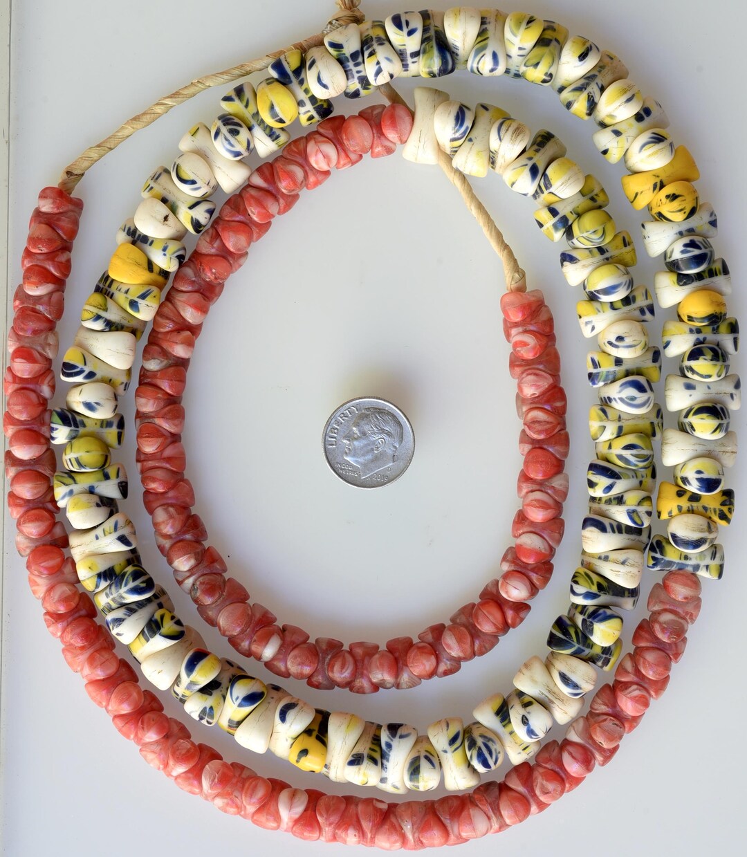 Extra Long 44 Inch Strand of Rare Bohemian Kakamba Interlocking Beads ...