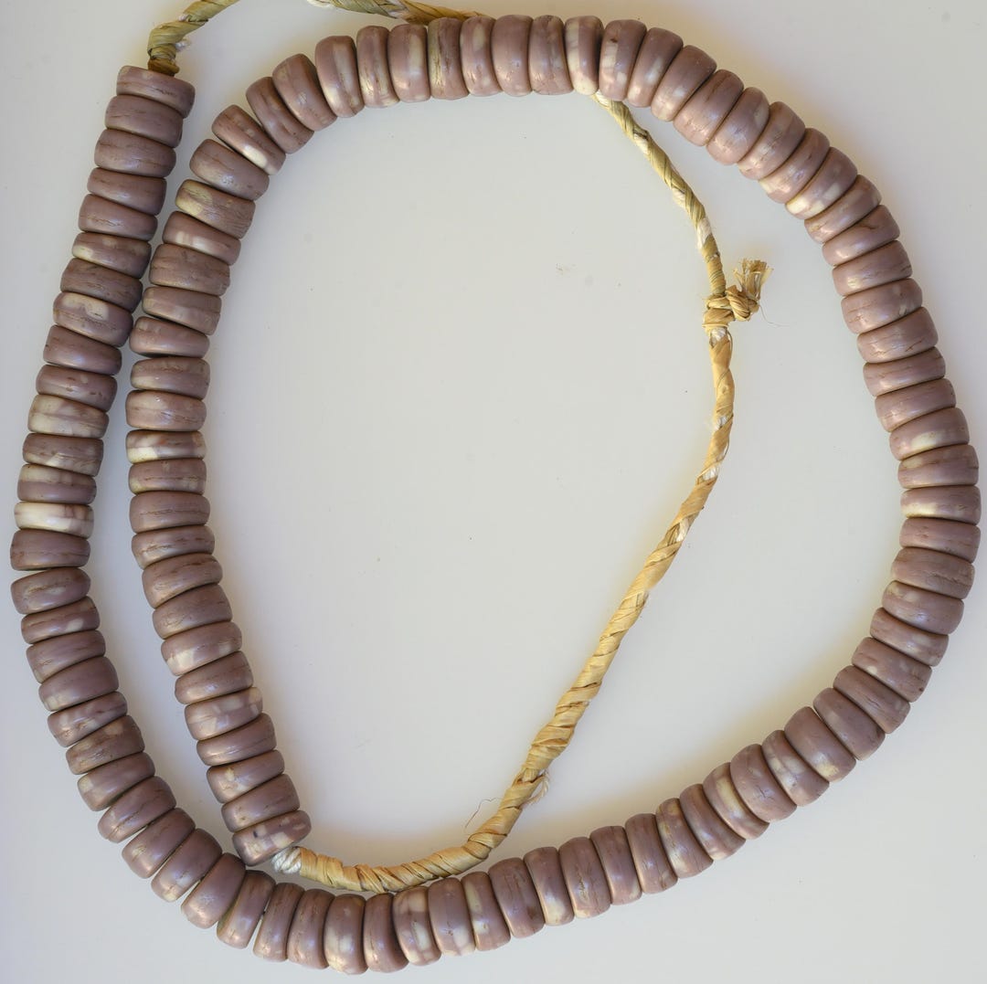 25 Inch Strand of Rare Purple Colored Bohemian Kakamba Beads - Vintage ...
