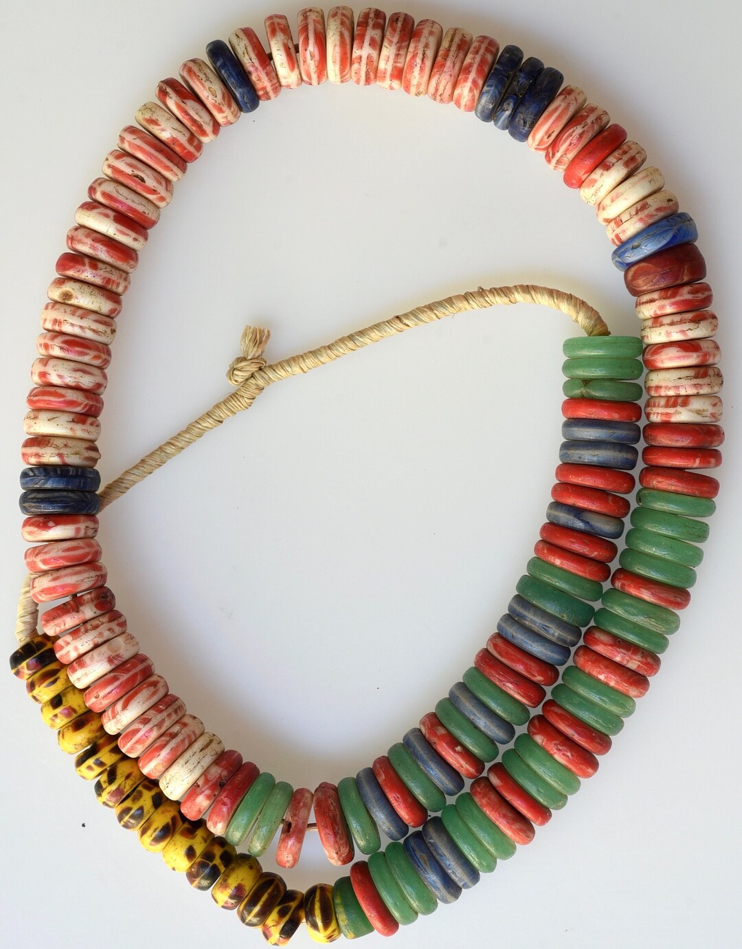 26 Inch Strand of 10-14mm Mixed Bohemian Kakamba Beads - Vintage ...