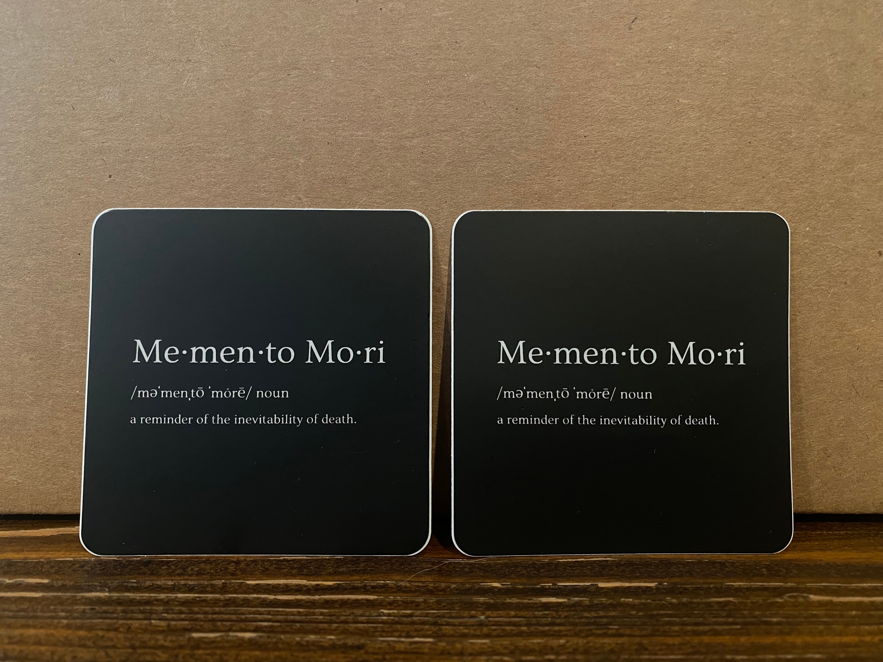 2 Memento Mori Stickers Dictionary Definition Style stoic Philosophy ...