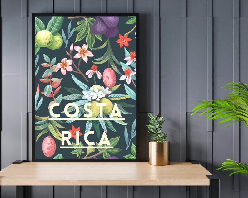 Costa Rica Tropical Greenery Wall Art | Digital Print | Wall Decor ...