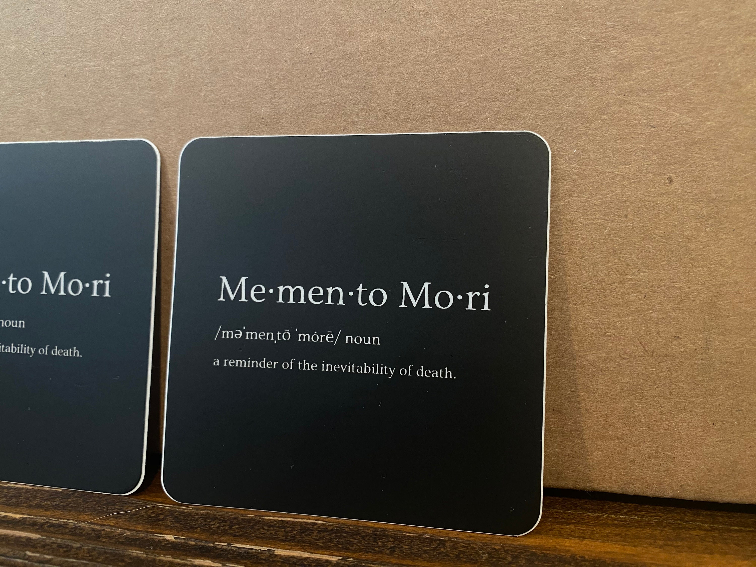 2 Memento Mori Stickers Dictionary Definition Style stoic Philosophy ...