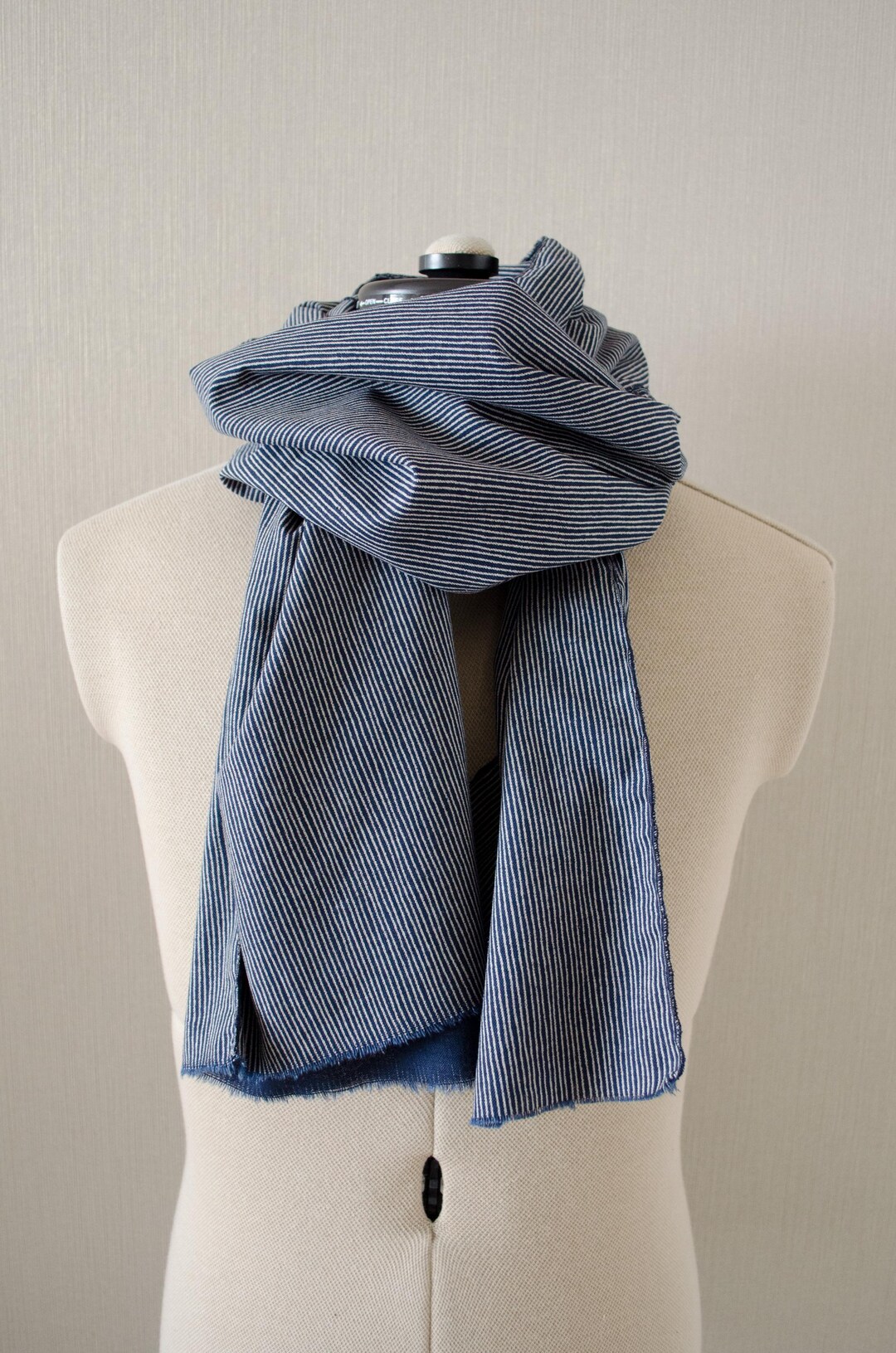 Japanese Traditional Fabric Patchwork Scarf With Wave Edge 100% Cotton ...