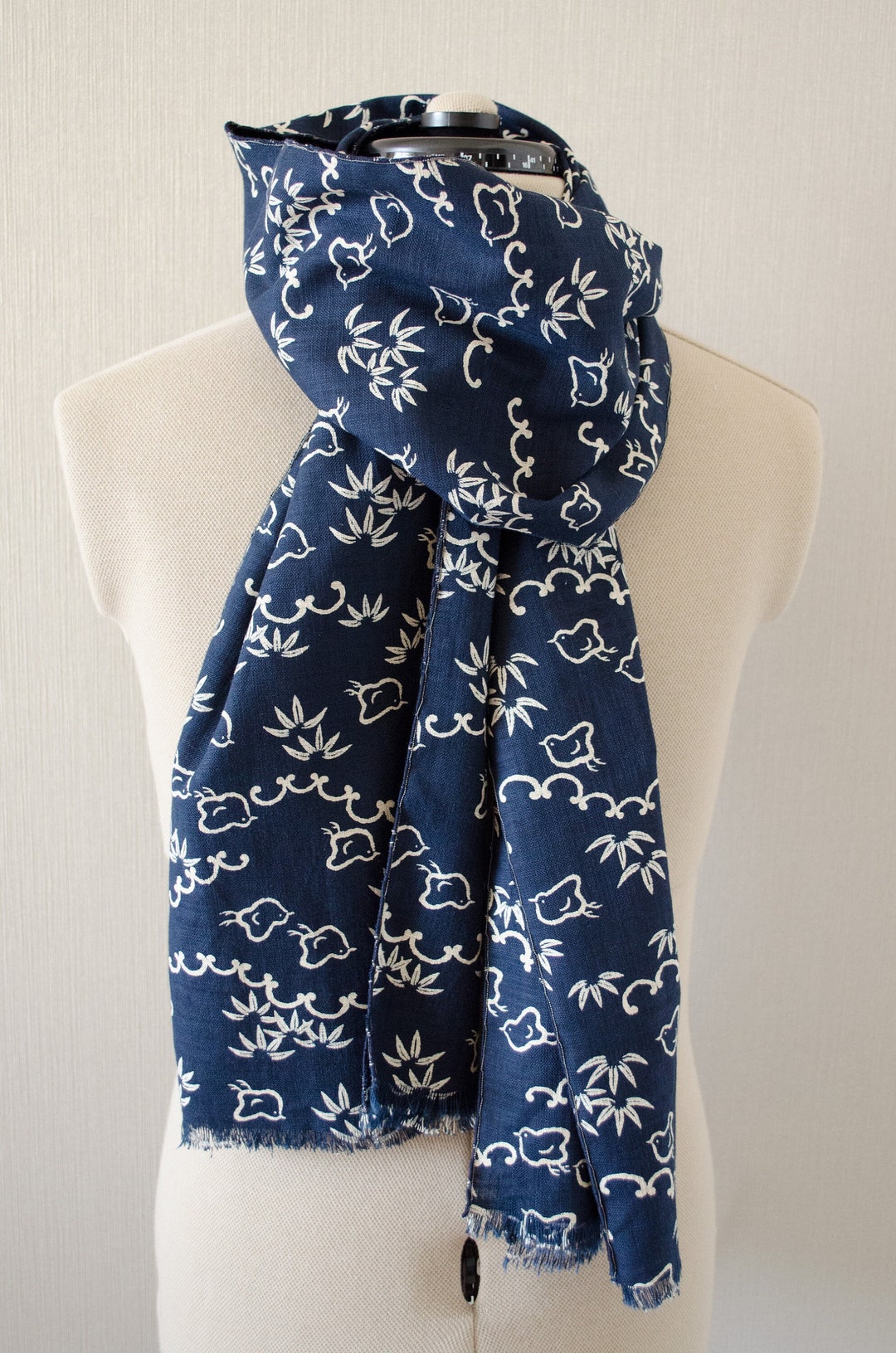 Japanese Traditional Hama Chidori, Plover Pattern Patchwork Indigo ...