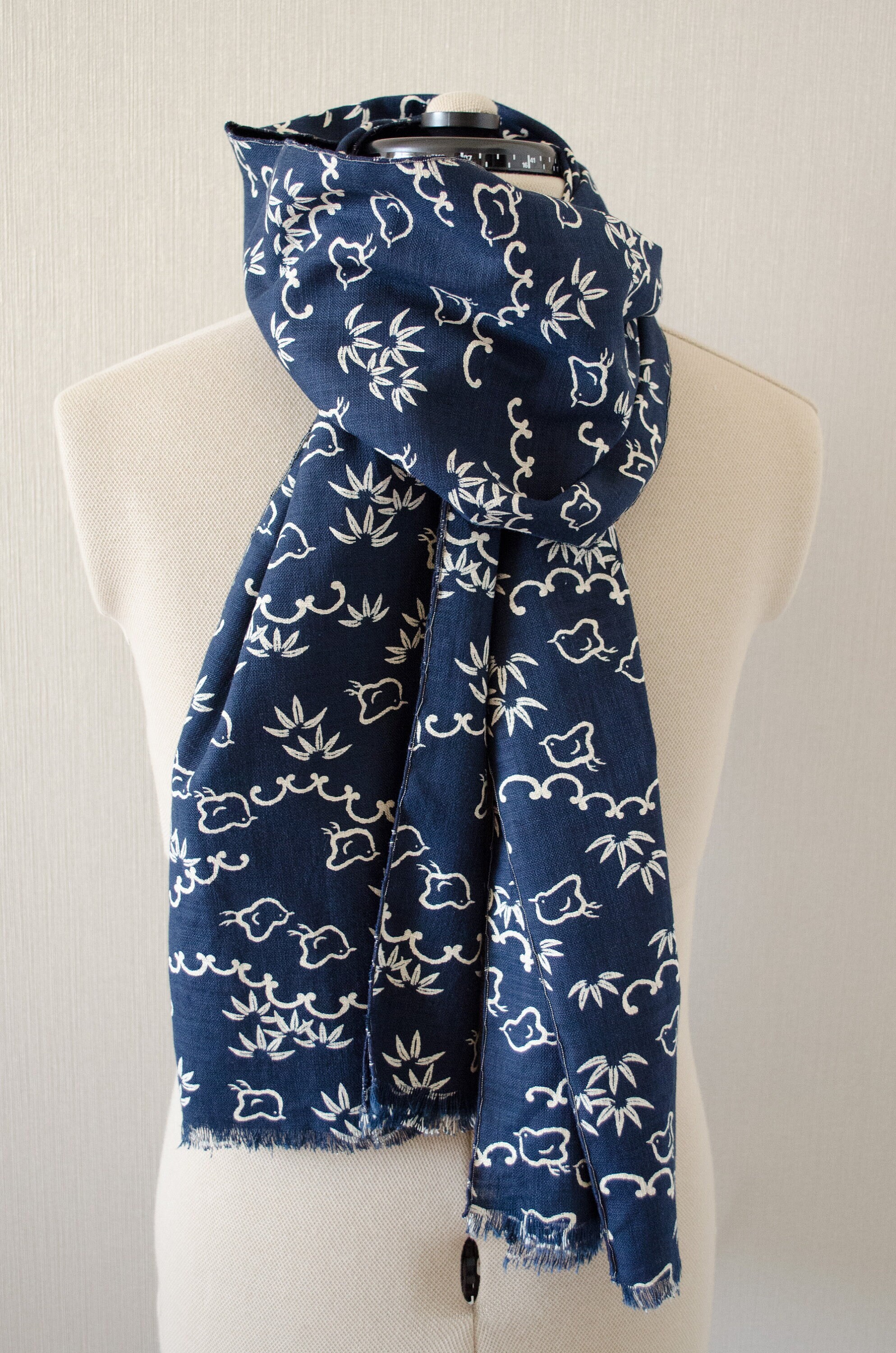 Japanese Traditional Hama Chidori, Plover Pattern Patchwork Indigo ...