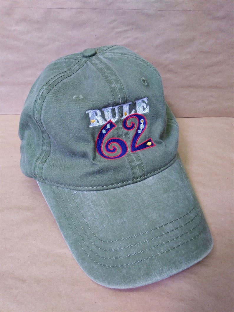 Rule 62 Embroidered Hat - Etsy