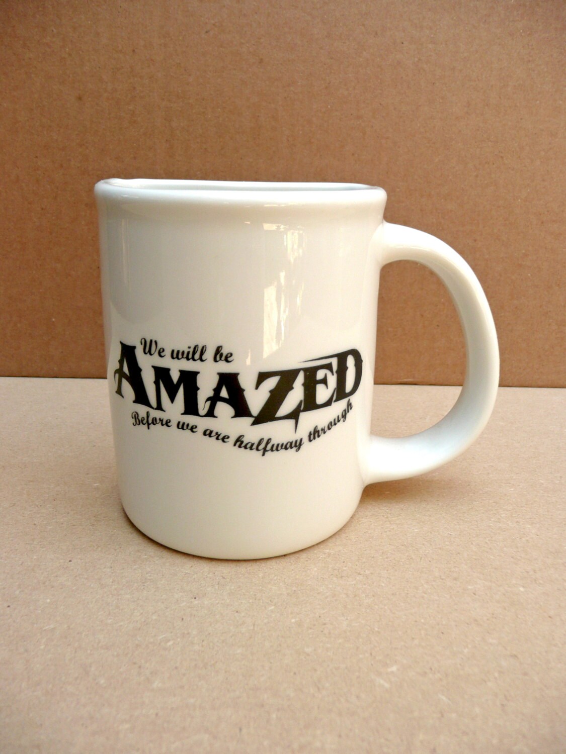 Seremos sorprendidos AA lema cerámica media taza - Etsy España