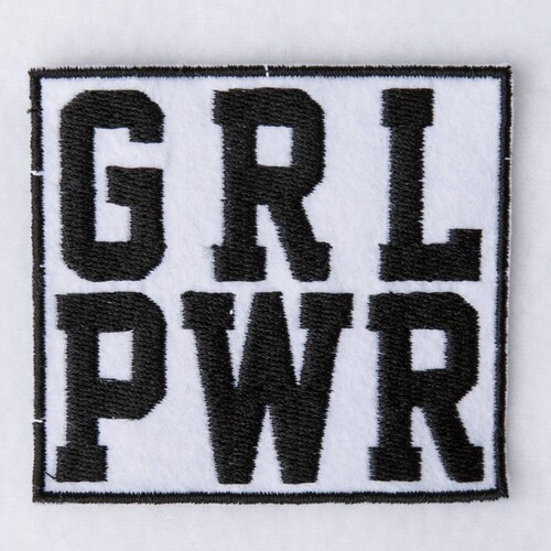 Girl Power Patch Black Patches Mini Patches Embroidered Patch | Etsy