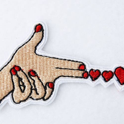 Hand Patch Finger Patch Weirdo Iron on Embroidered Patch - Etsy