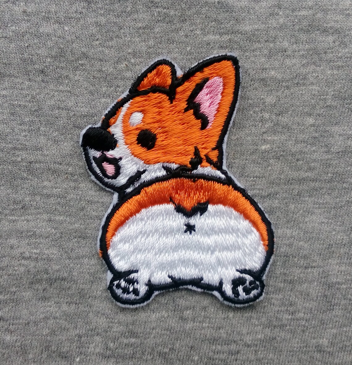 Cute Corgi Butt Embroidered Patch Iron on Jacket Patch Puppy - Etsy