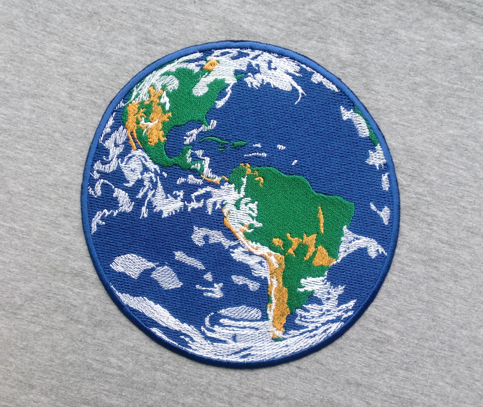 Planet Earth Patch Embroidered Patch Peace Patch Iron on Patch - Etsy