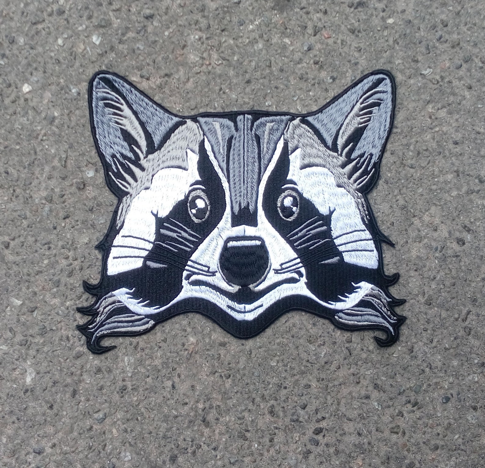 Embroidered Patch Cute Racoon Patch Iron on Patch Embroidery - Etsy