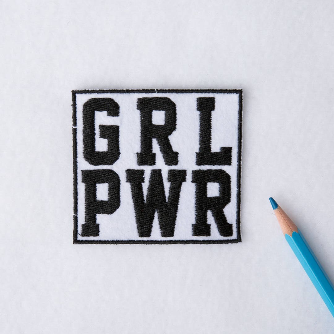 Girl Power Patch Black Patches Mini Patches Embroidered Patch Iron on ...