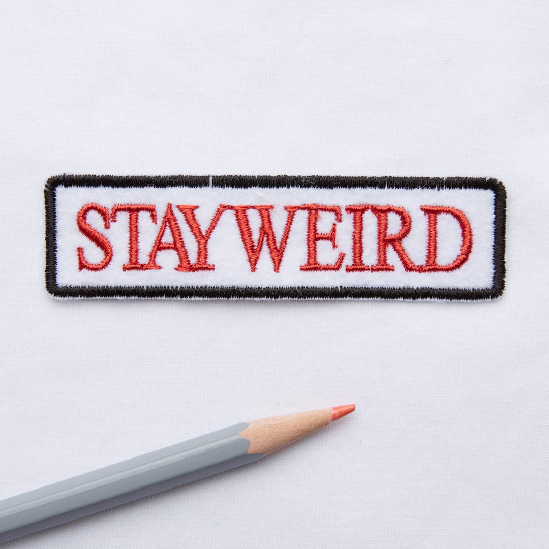 Stay Weird Embroidered Grunge Patches Punk Patch Iron on Tumblr Patches ...