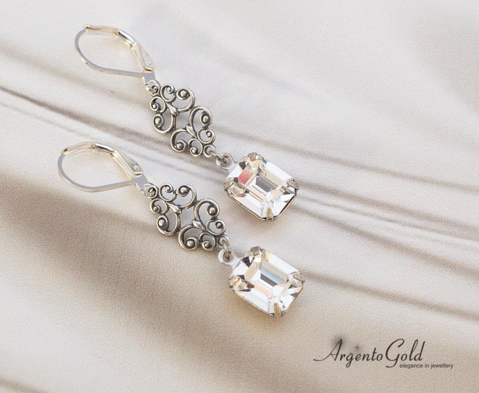 Regency Style Earrings Vintage Drop Earrings Edwardian | Etsy