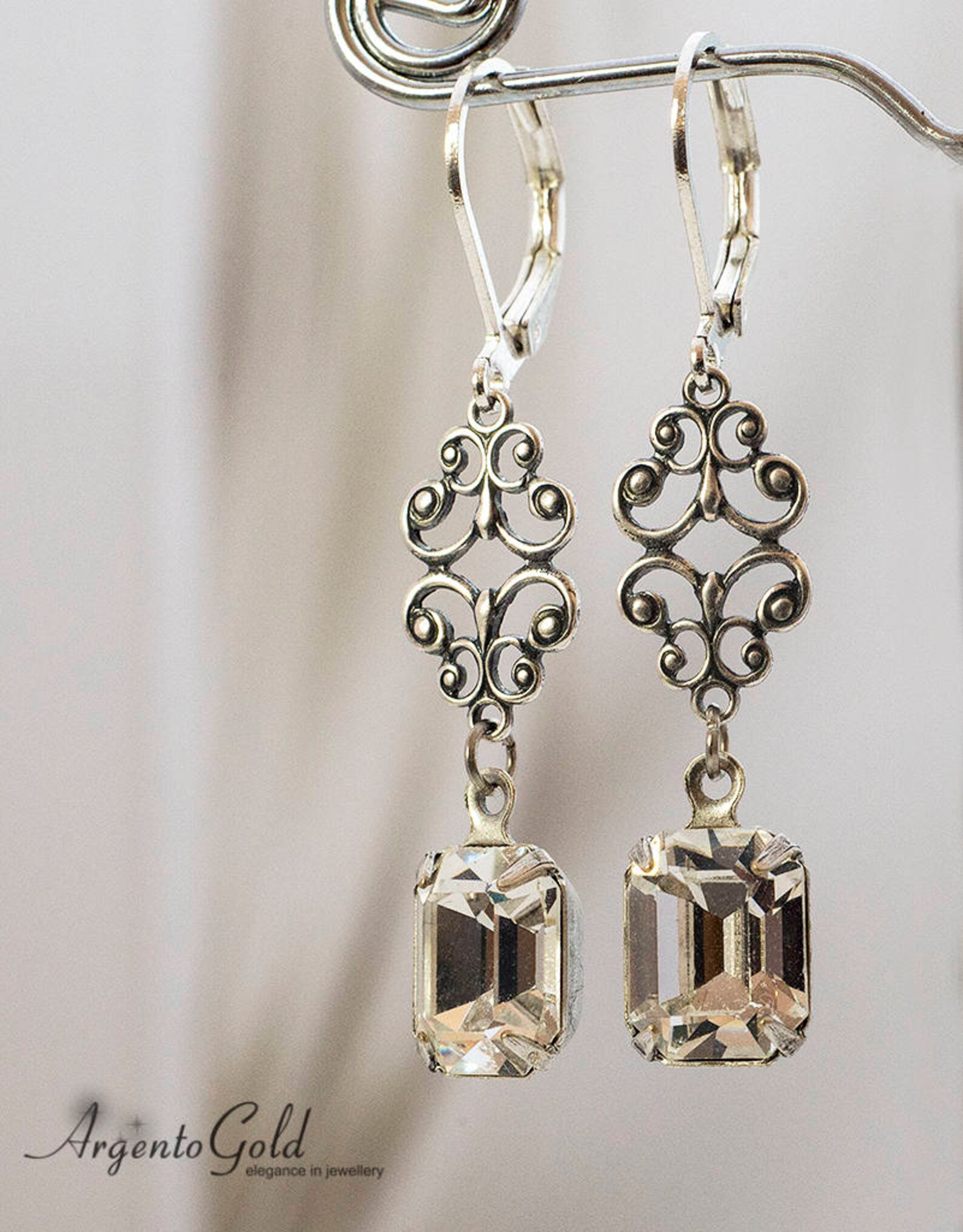 Regency Style Earrings Vintage Drop Earrings Edwardian | Etsy