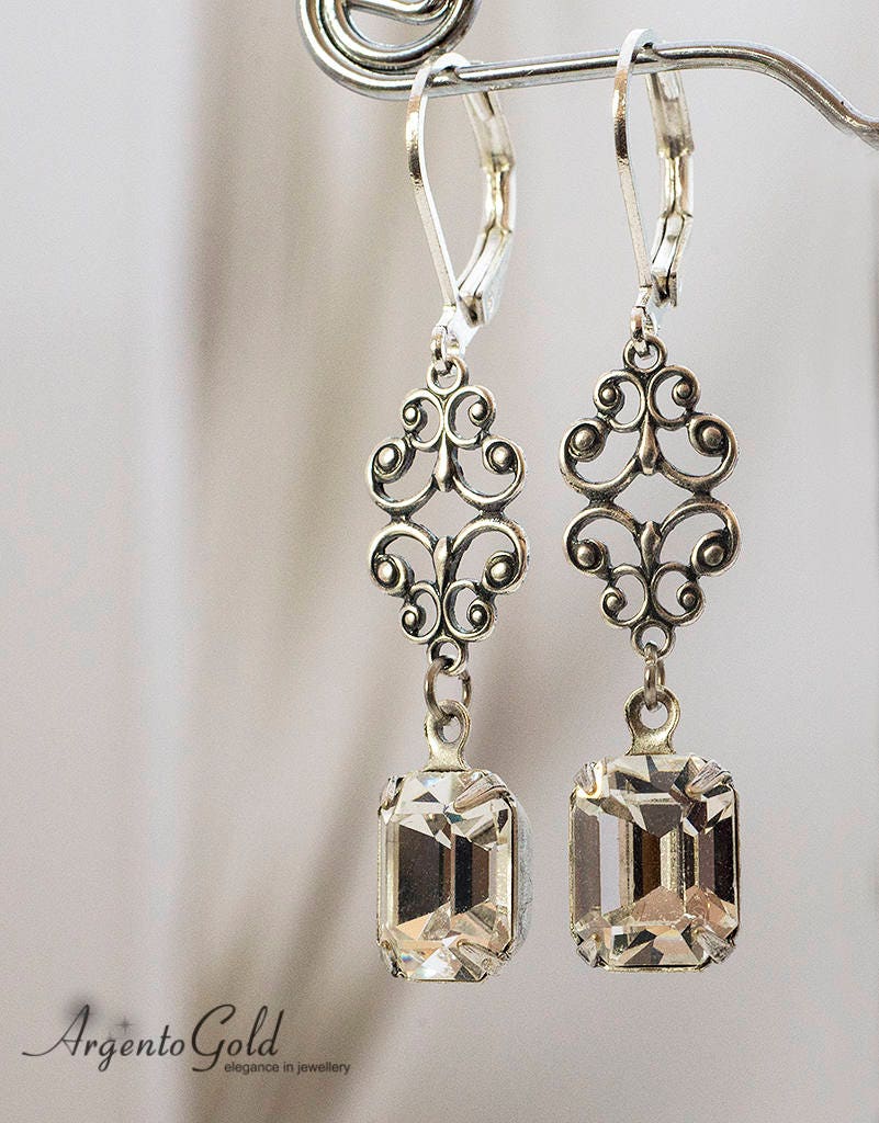 Regency Style Earrings Vintage Drop Earrings Edwardian | Etsy