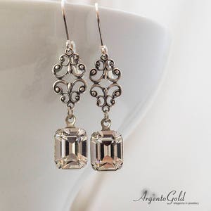 Regency Style Earrings, Vintage Drop Earrings, Edwardian Earrings ...