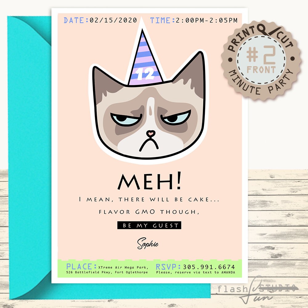 Grumpy Cat Wedding Condolences