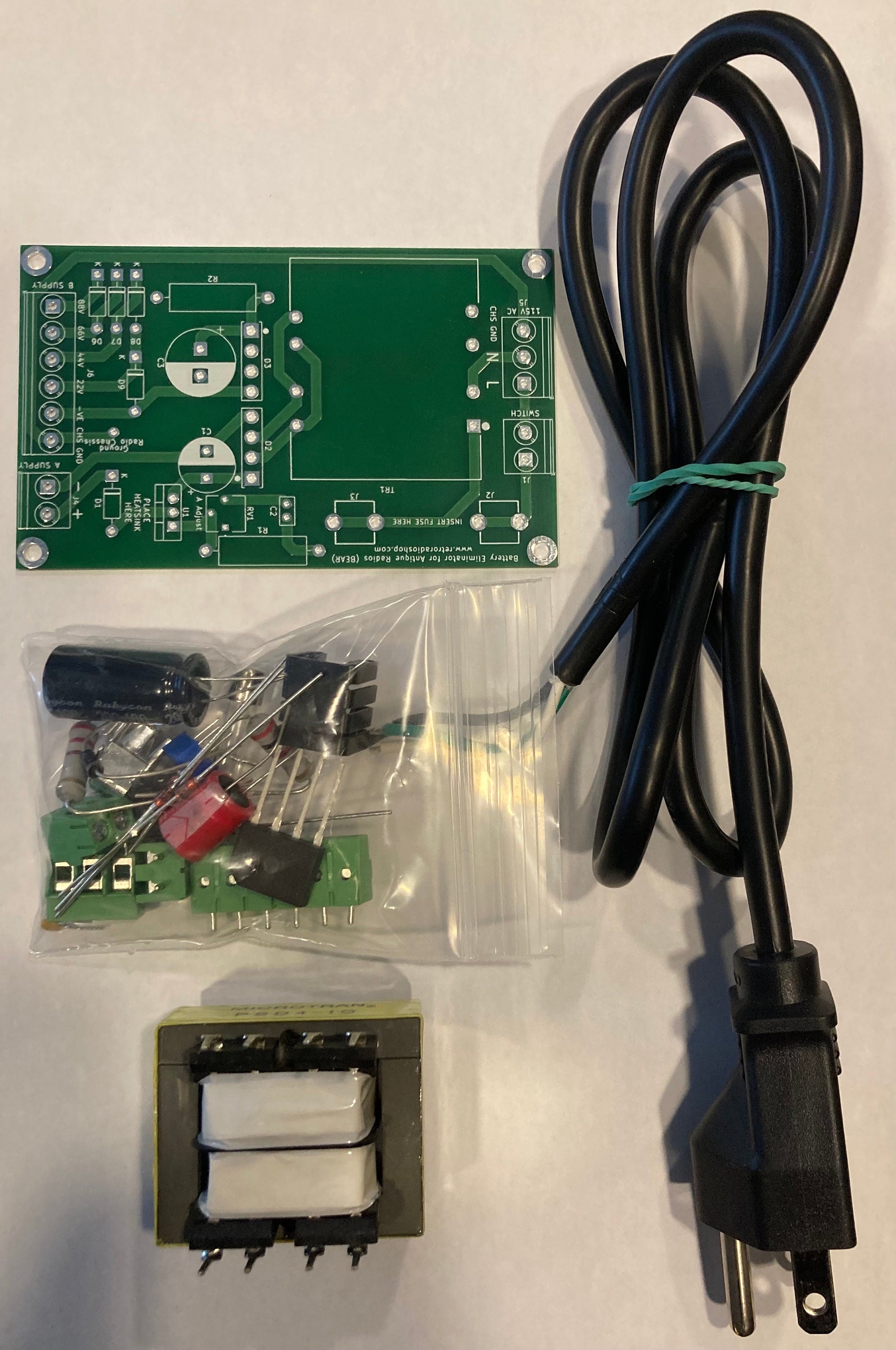 Battery or “farm” Radio Power Supply DIY Battery Eliminator Kit - Etsy