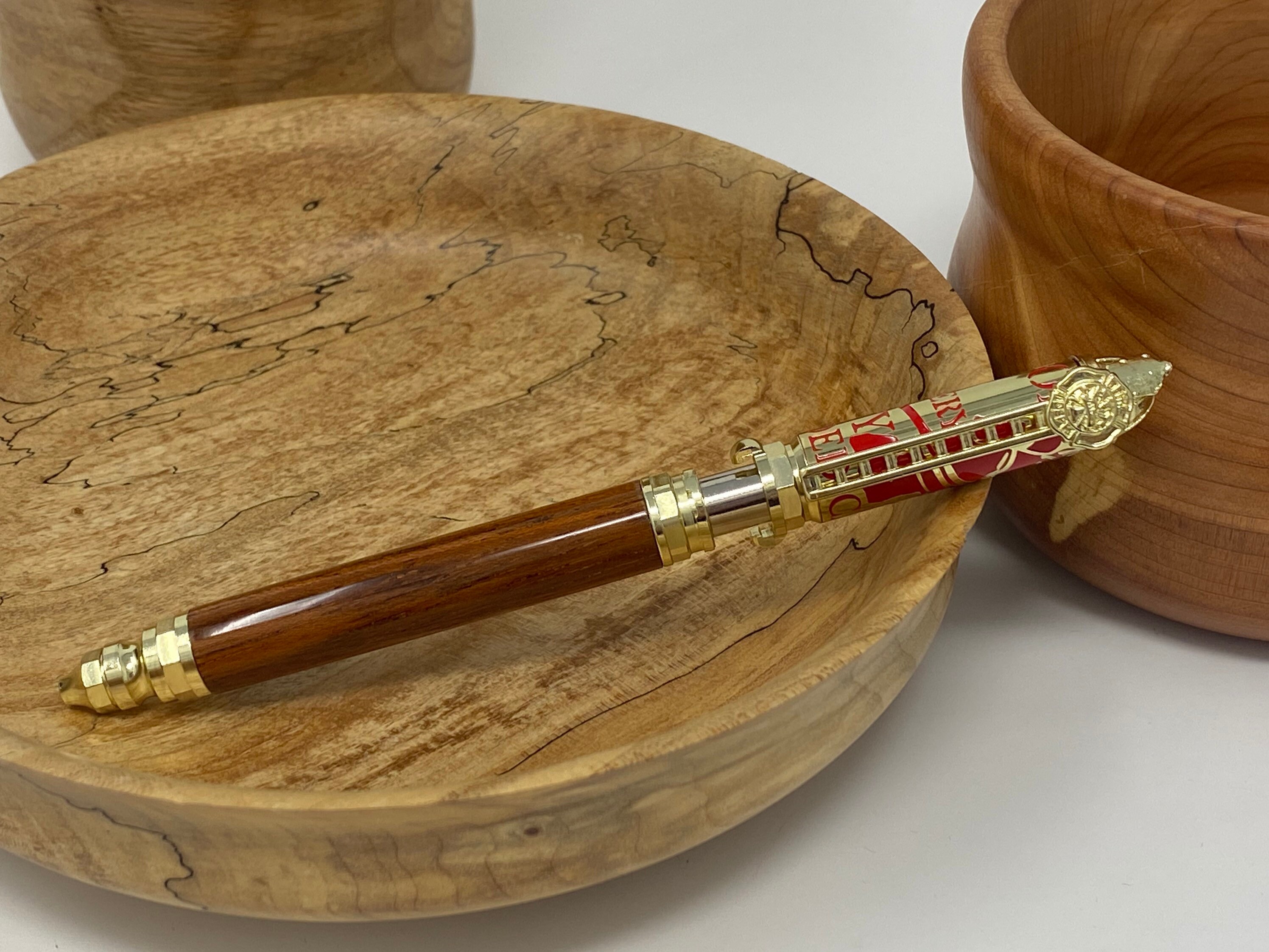 Firefighter Pen Custom Handcrafted Wooden Novelty Fireman | Etsy