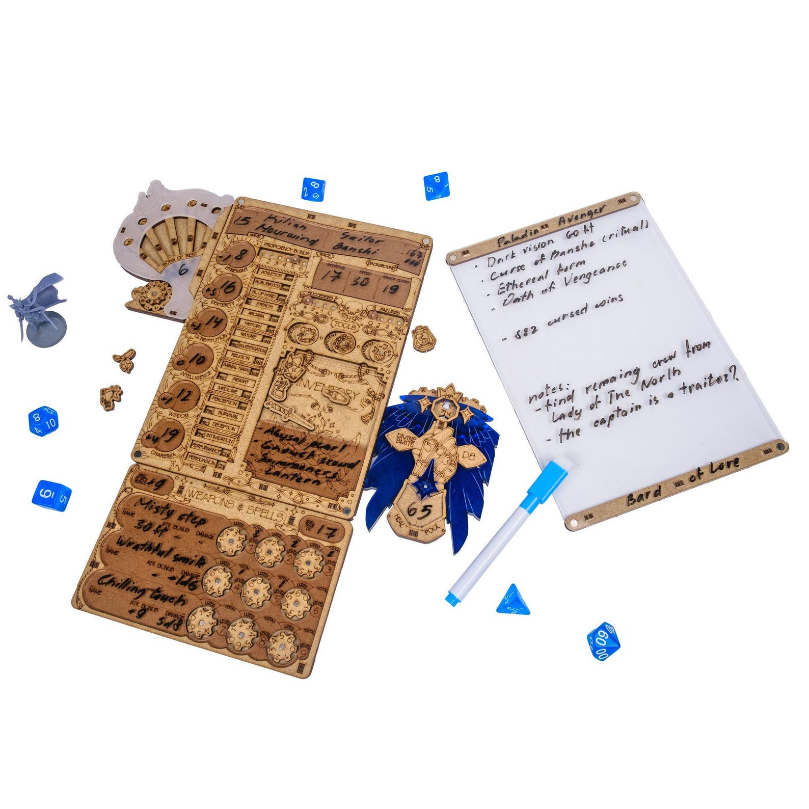 Character Sheet Tracker, Spell Slot Counter, Life Counters for DND 5e ...
