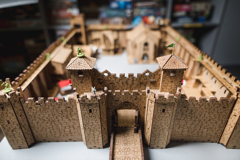 Big Gate Complex Fantasy Terrain 28mm Scale Dungeon - Etsy