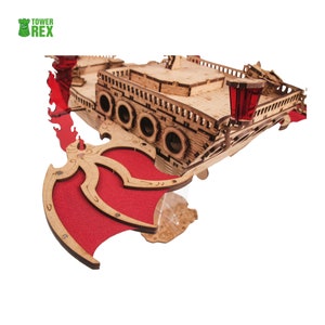 Flying Ship Terrain, Spelljammer Dnd, Pathfinder, 28mm Terrain TTRPG ...