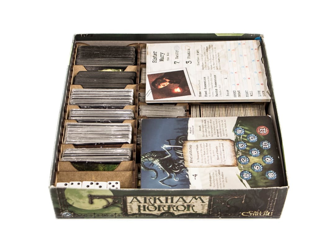 Arkham Horror 2nd Ed Organizer, Insert for Arkham Horror Base Game ...