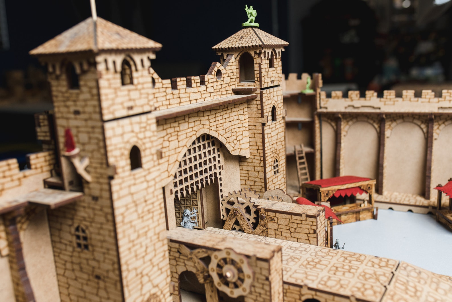 Big Gate Complex Fantasy Terrain 28mm Scale Dungeon | Etsy