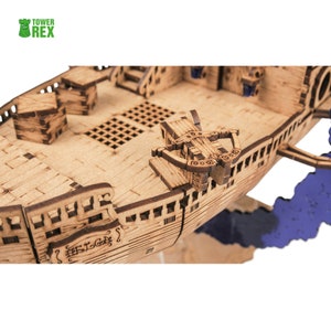 Flying Ship Terrain, Spelljammer Dnd, Pathfinder, 28mm Terrain TTRPG ...