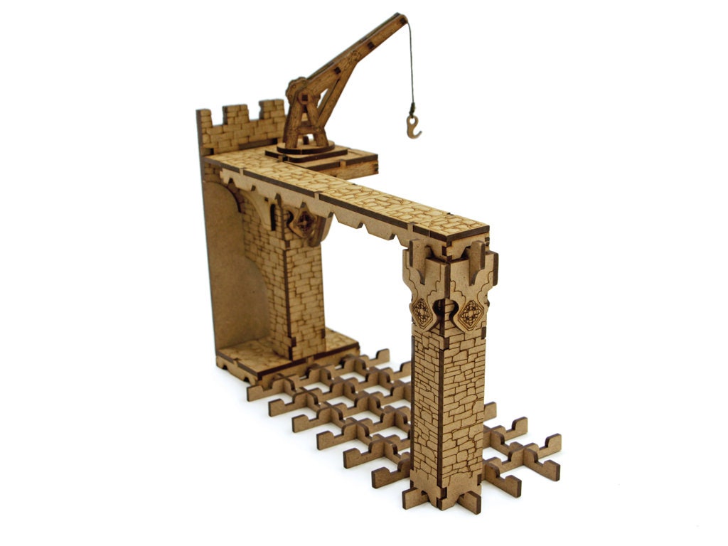 Supporting Wall Fantasy Terrain 28mm Scale Dungeon - Etsy