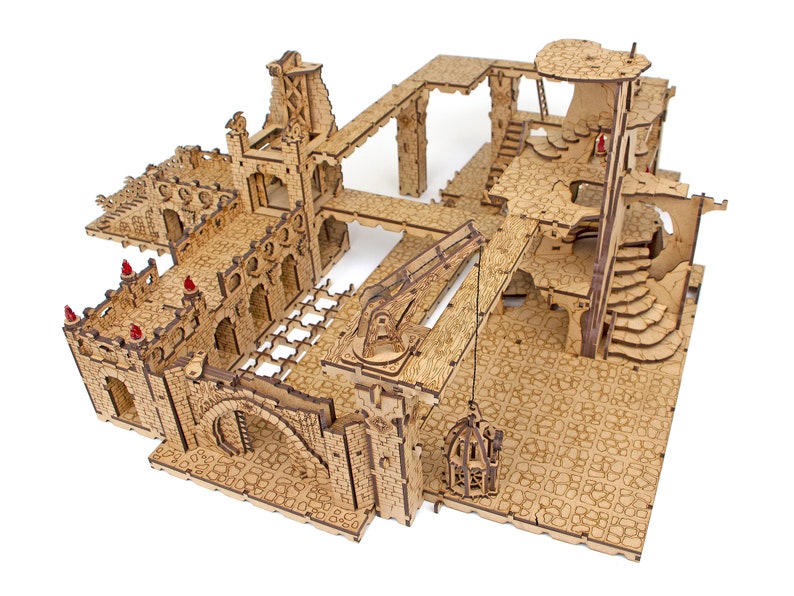 Grim Dungeon Set 2 Wave Fantasy Terrain 28mm Scale - Etsy