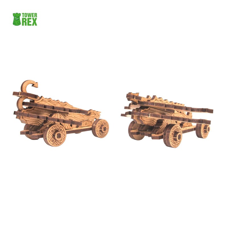 Siege Engines Set Terrain, Dnd, Pathfinder, Frostgrave, TTRPG, 28mm ...