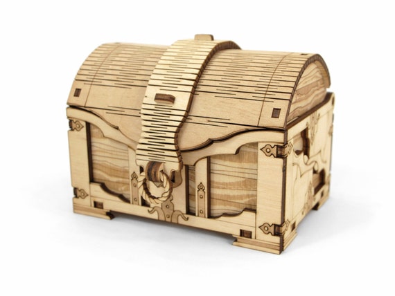Card Holder Treasure Chest Boardgame Gift Lasercut - Etsy