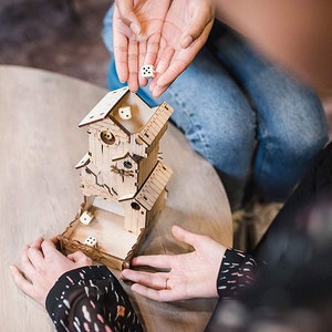 Dice Tower Bird Song for Wingspan Board Game, Wooden Bird Feeder, Dice ...
