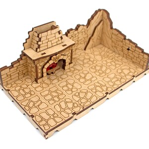Room With a Fireplace Fantasy Terrain, 28mm Terrain, Dungeon Terrain ...
